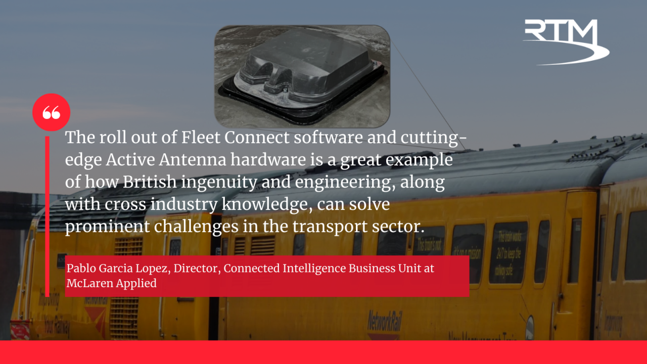 Network Rail boosted by Formula One Technology | Rail News