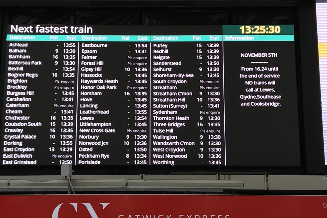 Huge passenger information display goes live at Victoria Station | Rail ...