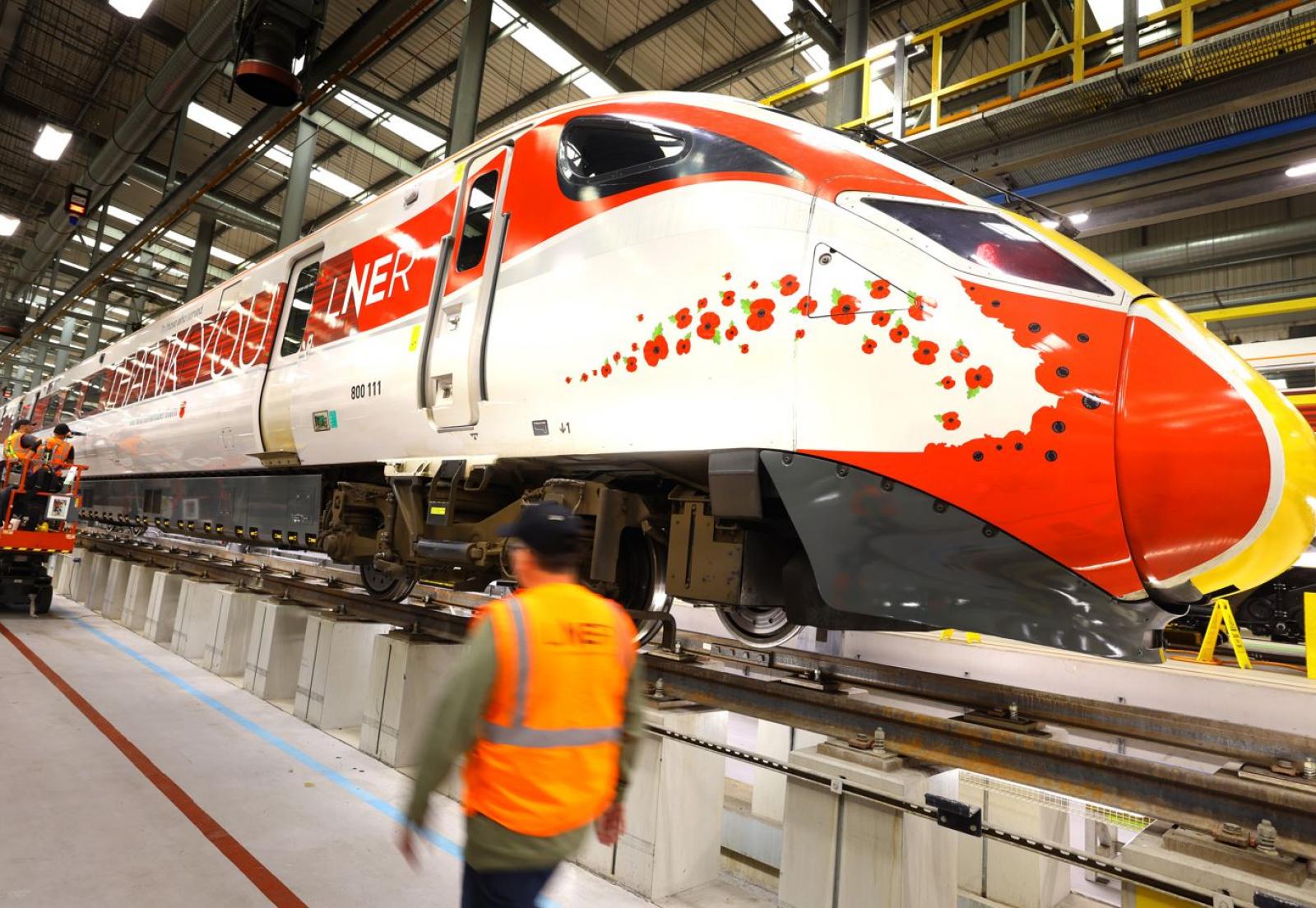 LNER Honors Military Service with ‘Thank You’ Azuma Train | Rail News